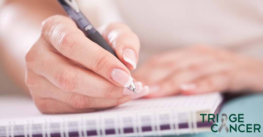 The Importance of Taking Notes at Medical Appointments » Triage Cancer®