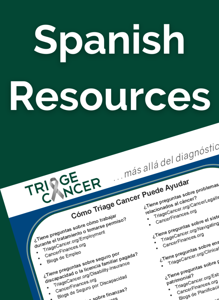 Quick Guides, Checklists, And Other Materials | Triage Cancer